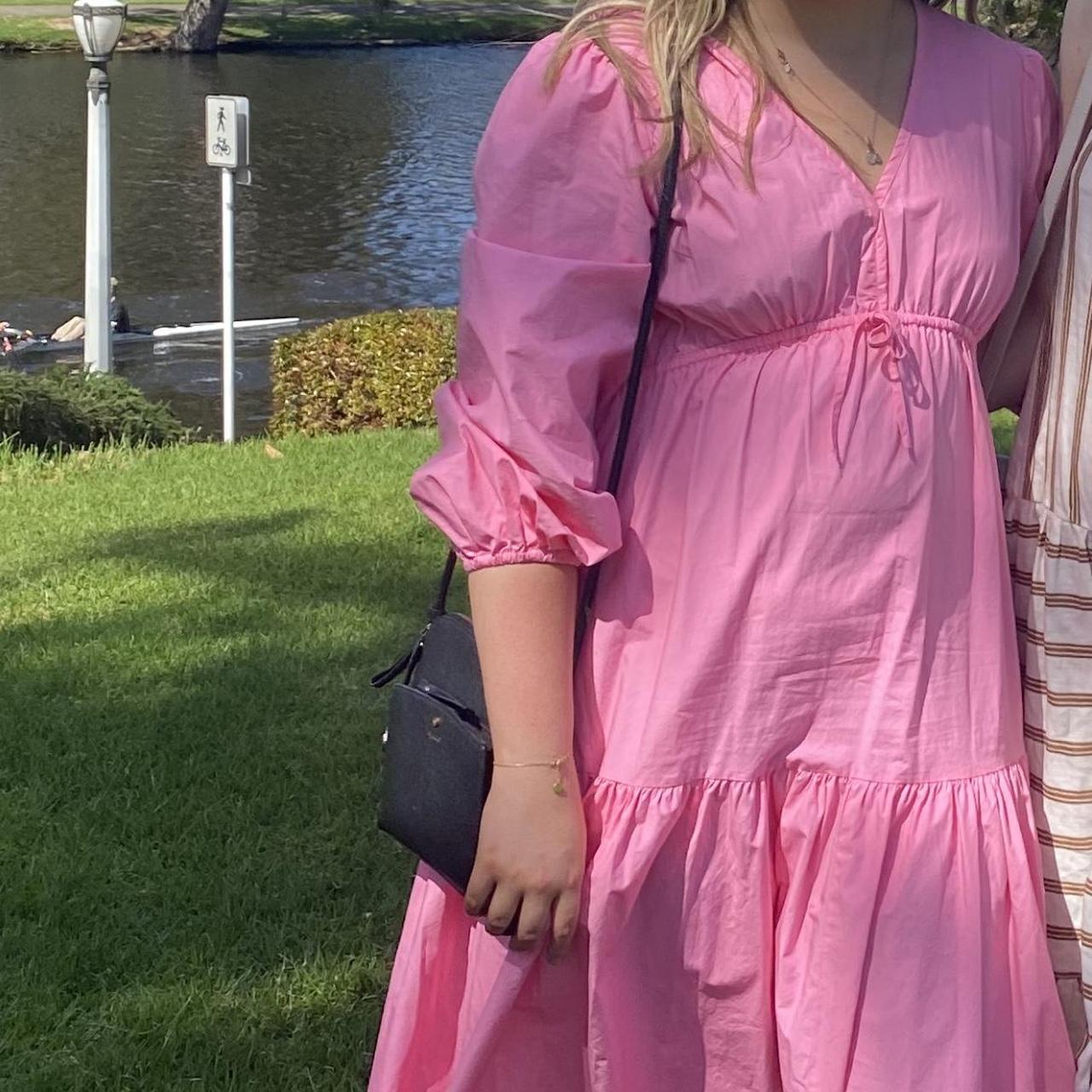 Country Road pink midi dress - size 12 Only worn 3... - Depop