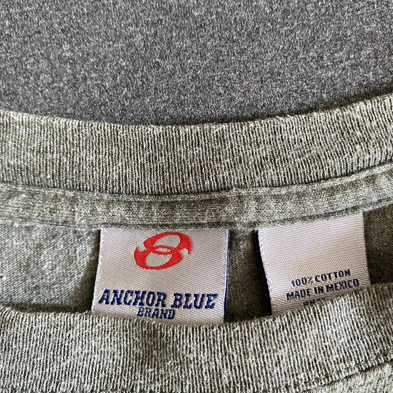 Vintage Anchor Blue green shirt Size XXL Great... - Depop