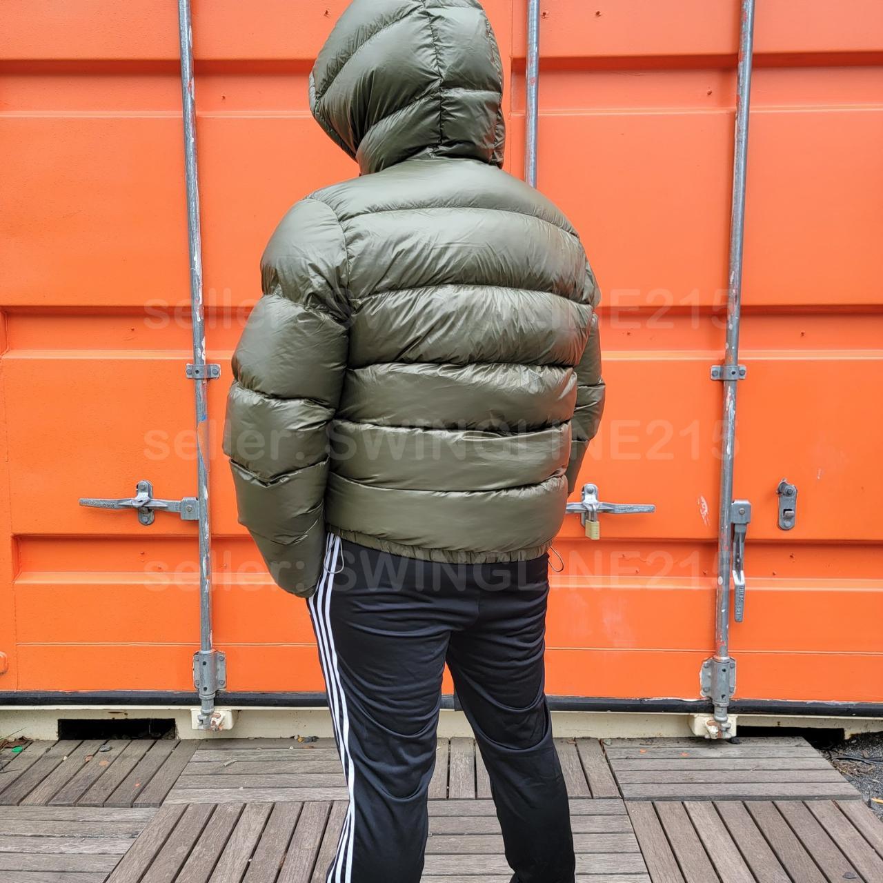 Zara shiny-puffer - Depop Zara shiny-puffer - Depop