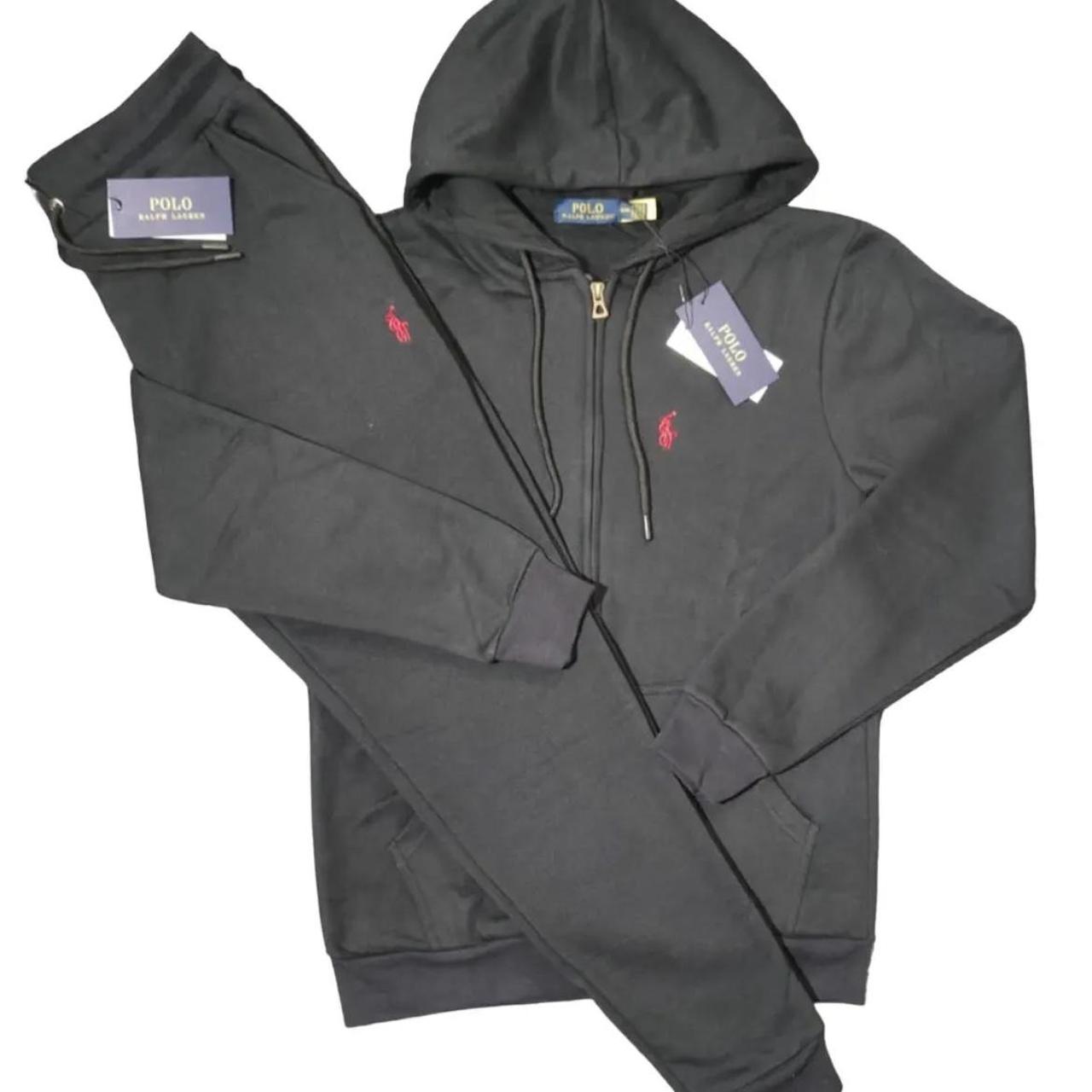 Men’s Ralph Lauren tracksuit Size large Black... - Depop