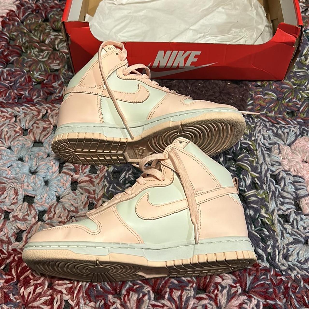 Nike Dunks High Comes with the original box Lightly... - Depop