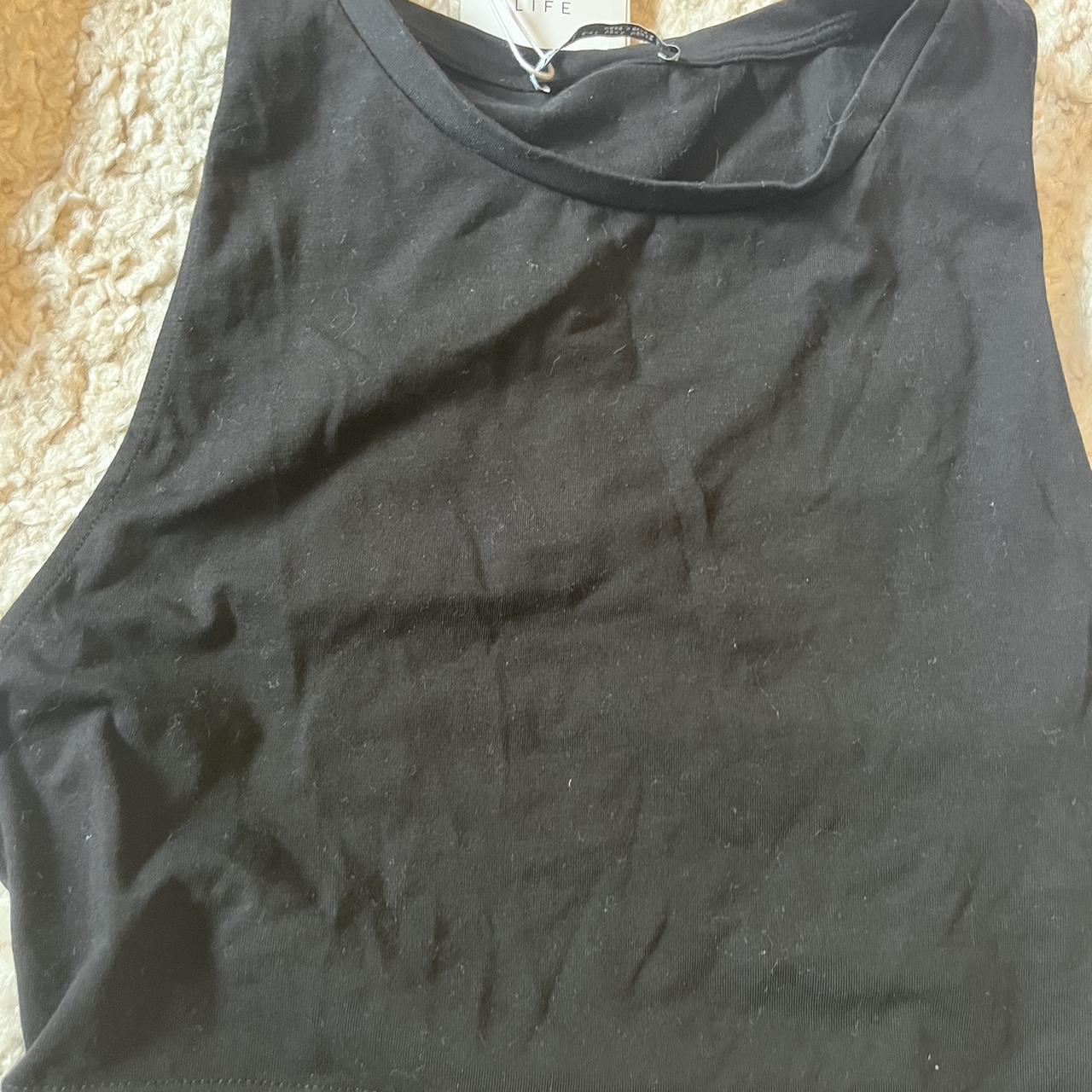 Zara basic black tank. Great for a basic styling... - Depop