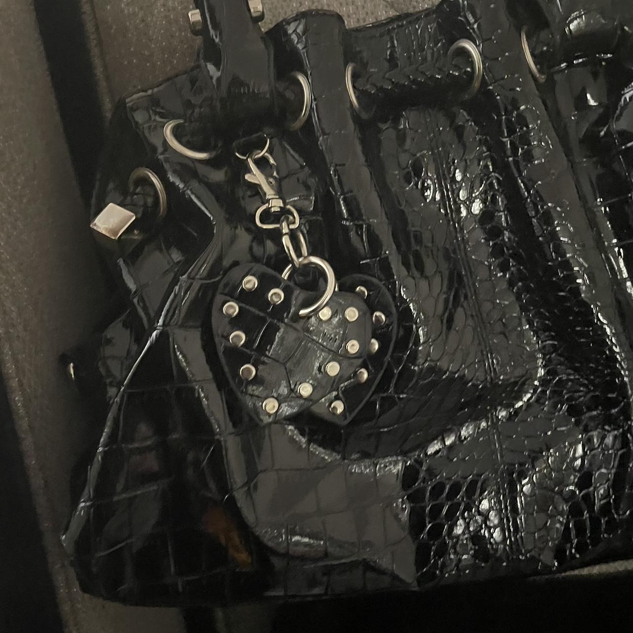 black 2000s bag purse perfect condition y2k... - Depop