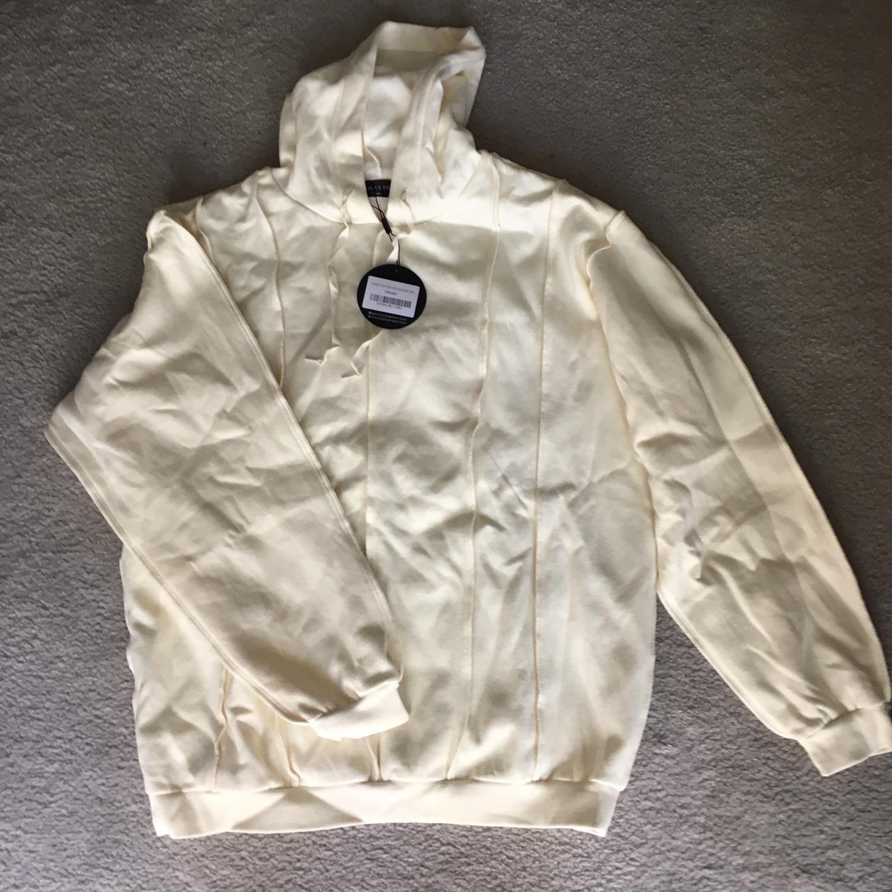 White Fox Boutique Oversized hoodie in cream! Brand... - Depop