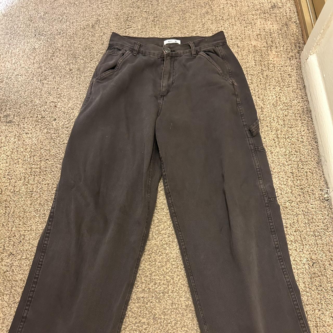 garage high waisted brown pants size 0 - Depop