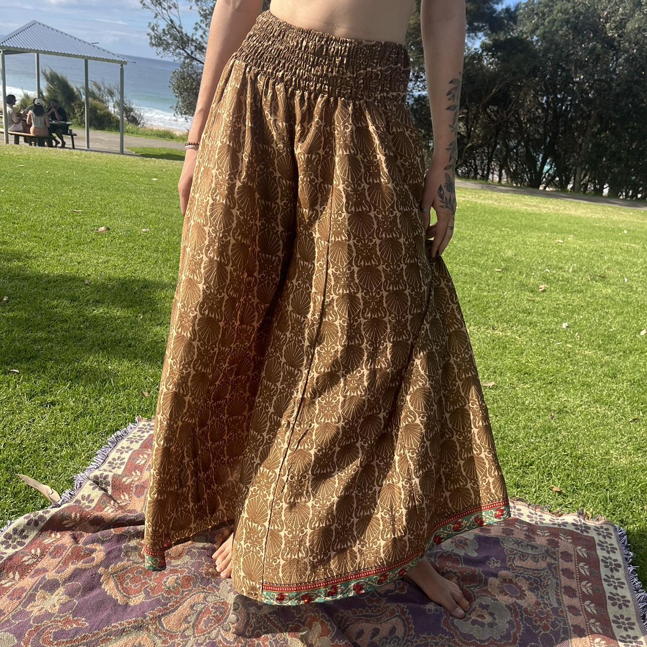 Flowy tree of life pants - Depop