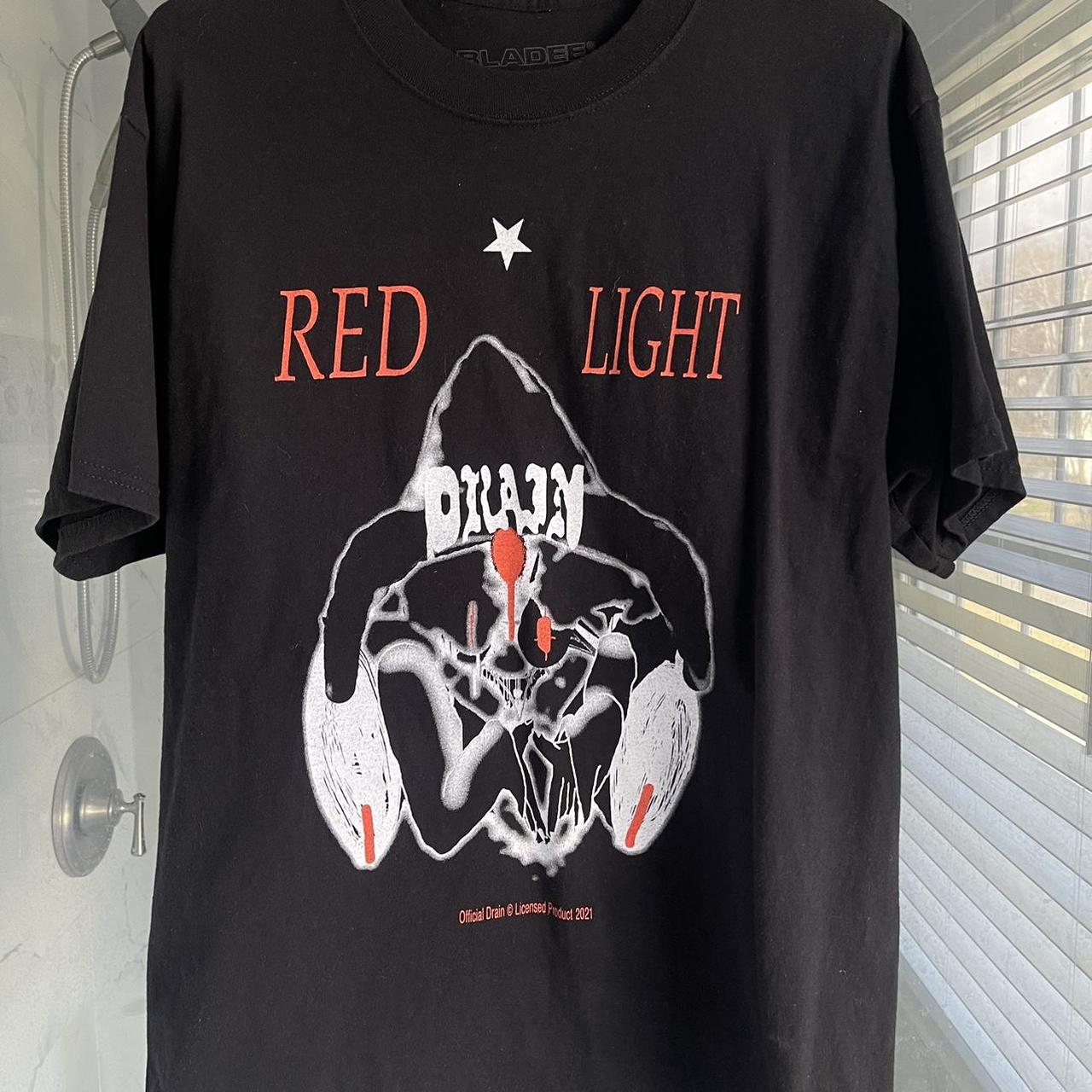 bladee drain gang red light 2021 shirt official... - Depop