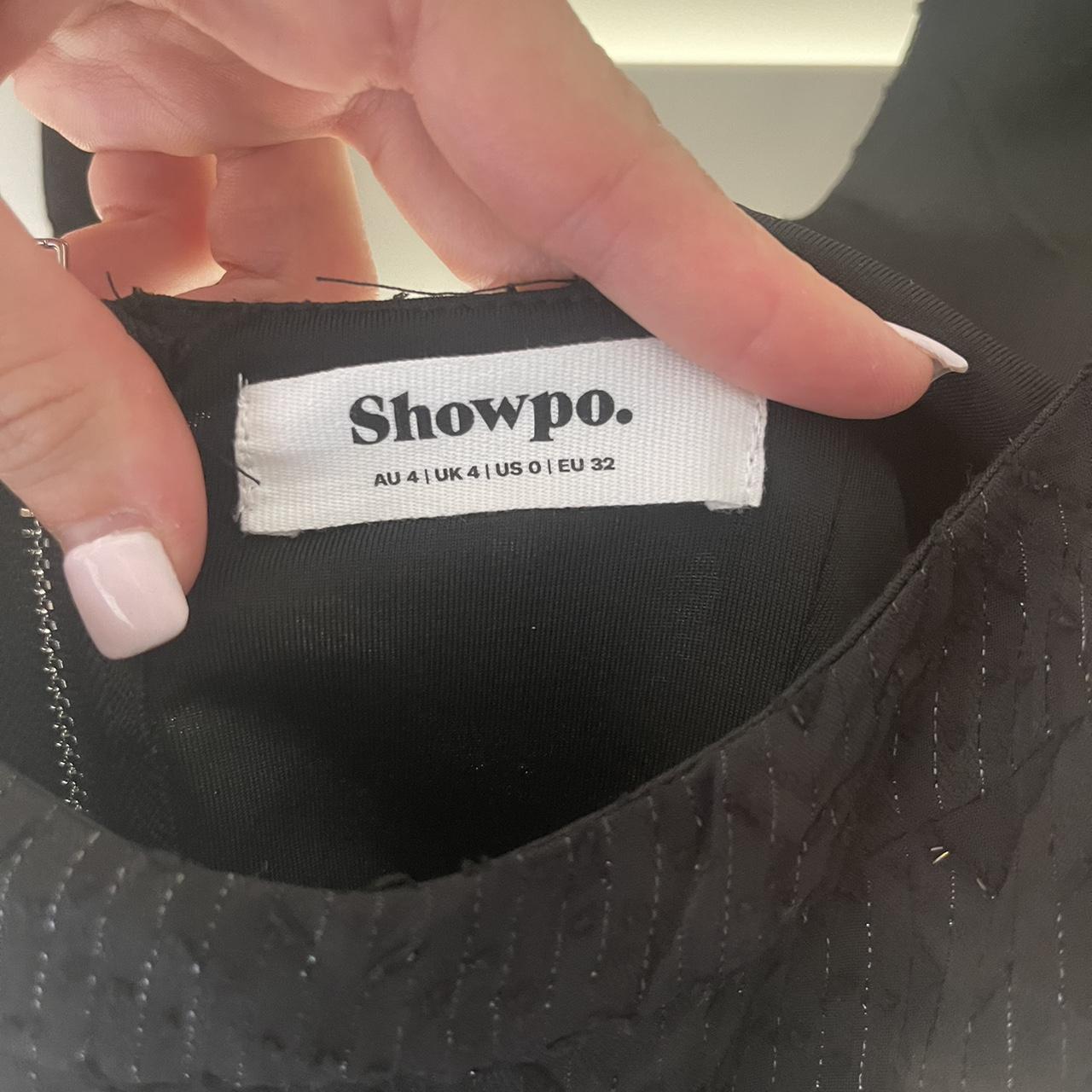 Showpo black maxi - see through with bodysuit... - Depop