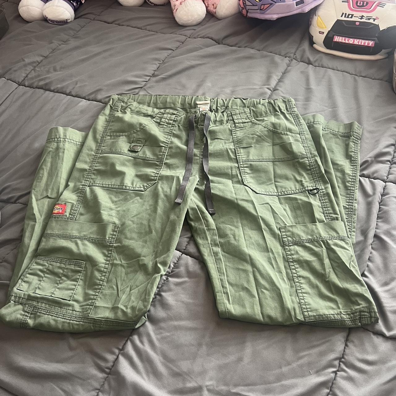 Green Dickies Pants Can Fit Womens Smallmedium Depop