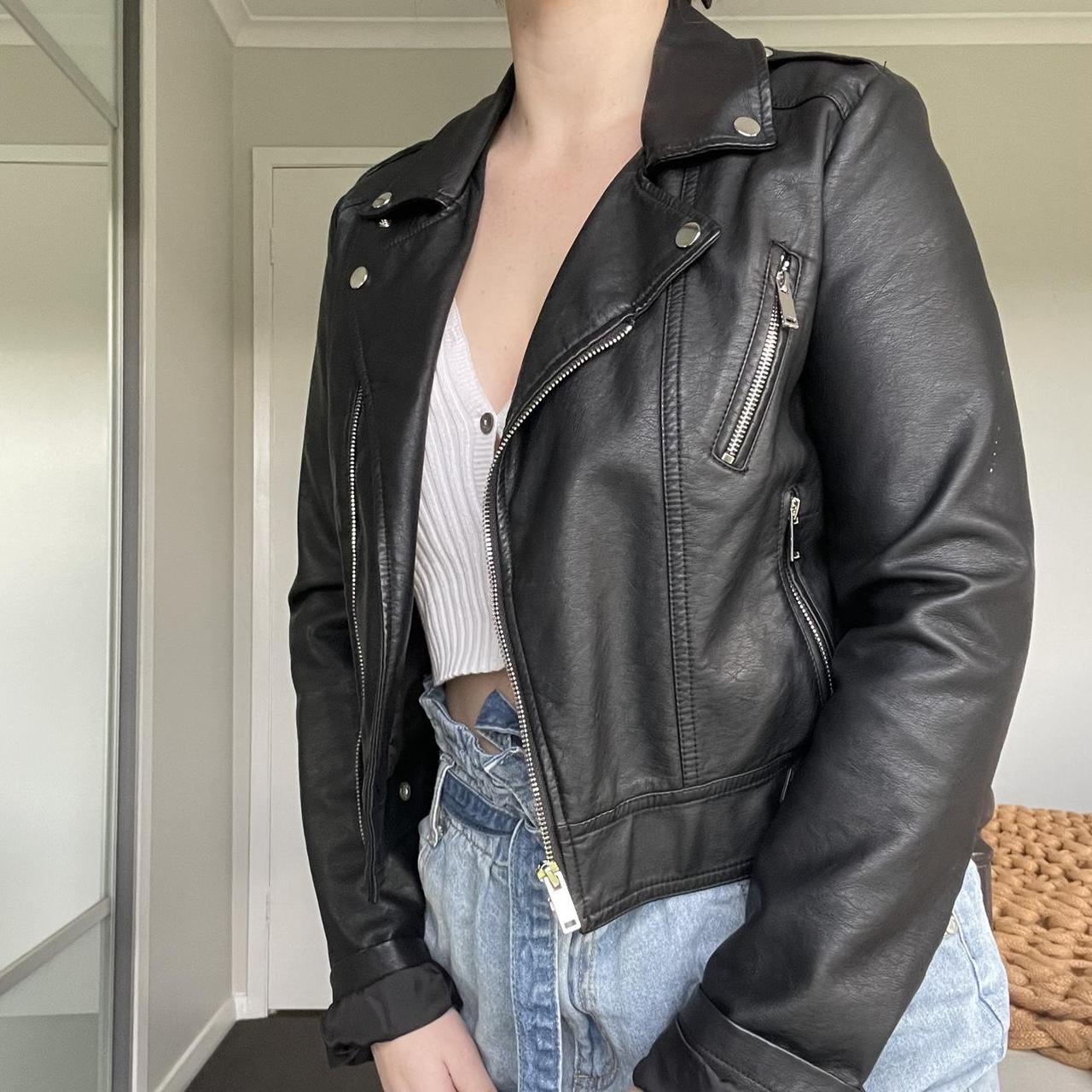 Faux leather jacket from Jay Jays Has served me... - Depop
