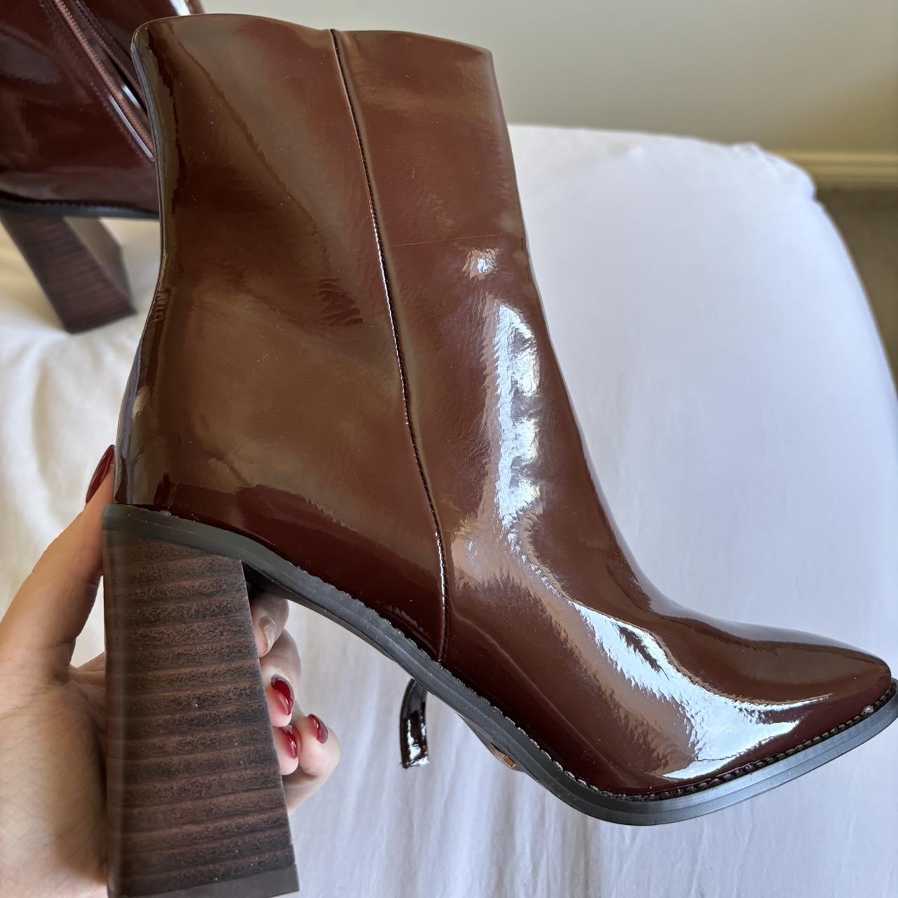 BNWT Billini Scorpio heels size US 8, mahogany... - Depop