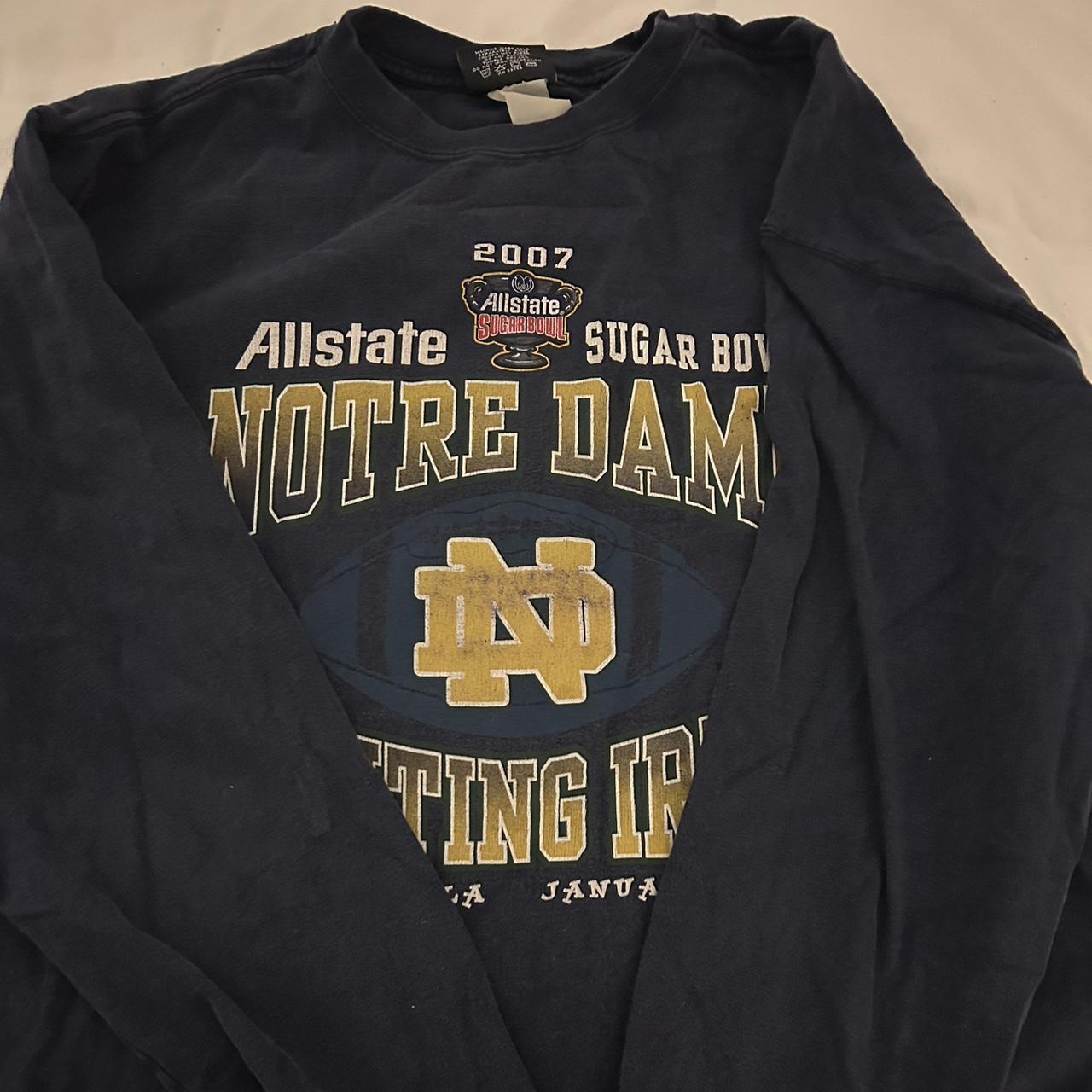 Vintage long sleeve Notre Dame shirt Size XL but... - Depop