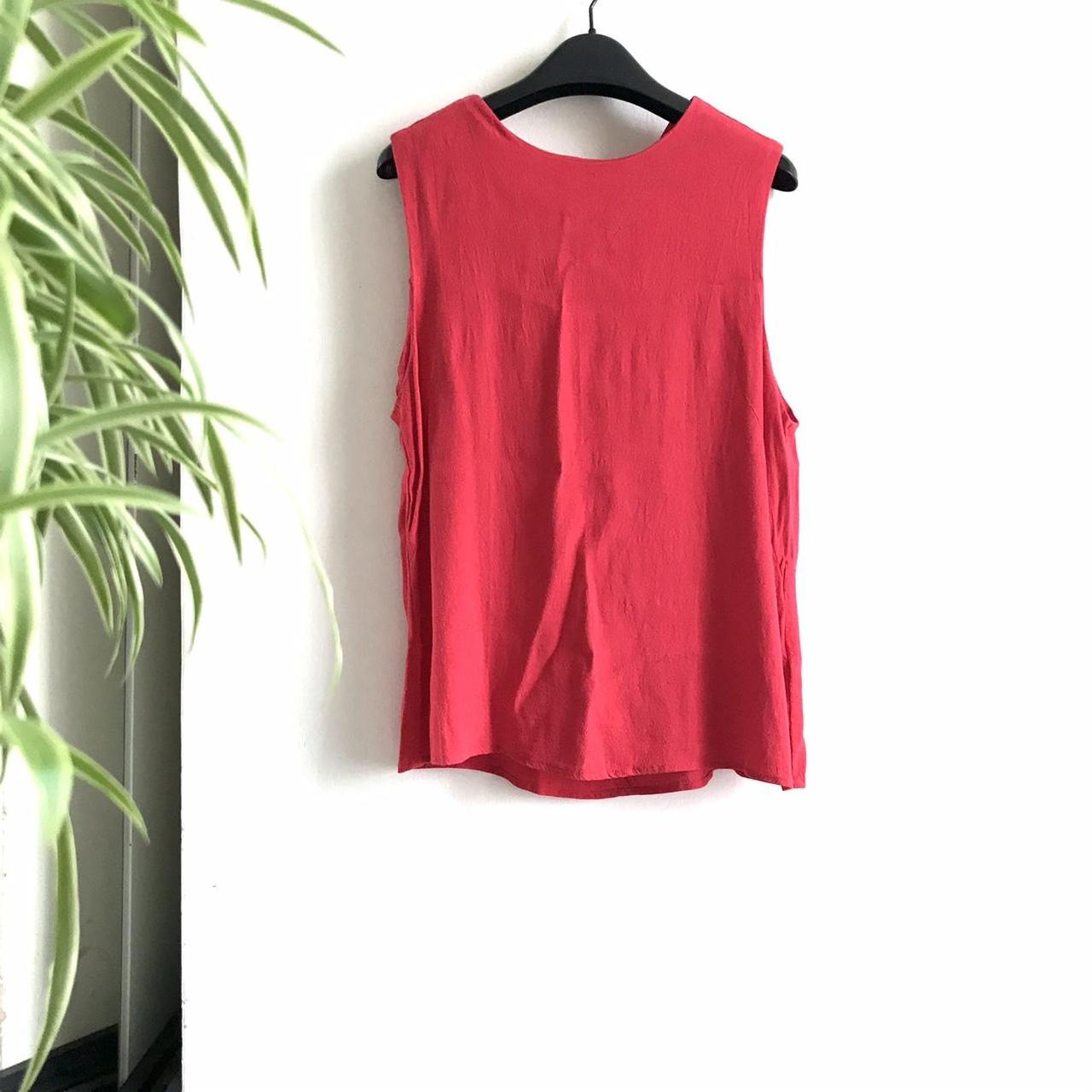 & other stories red shell top. Great for work and... - Depop