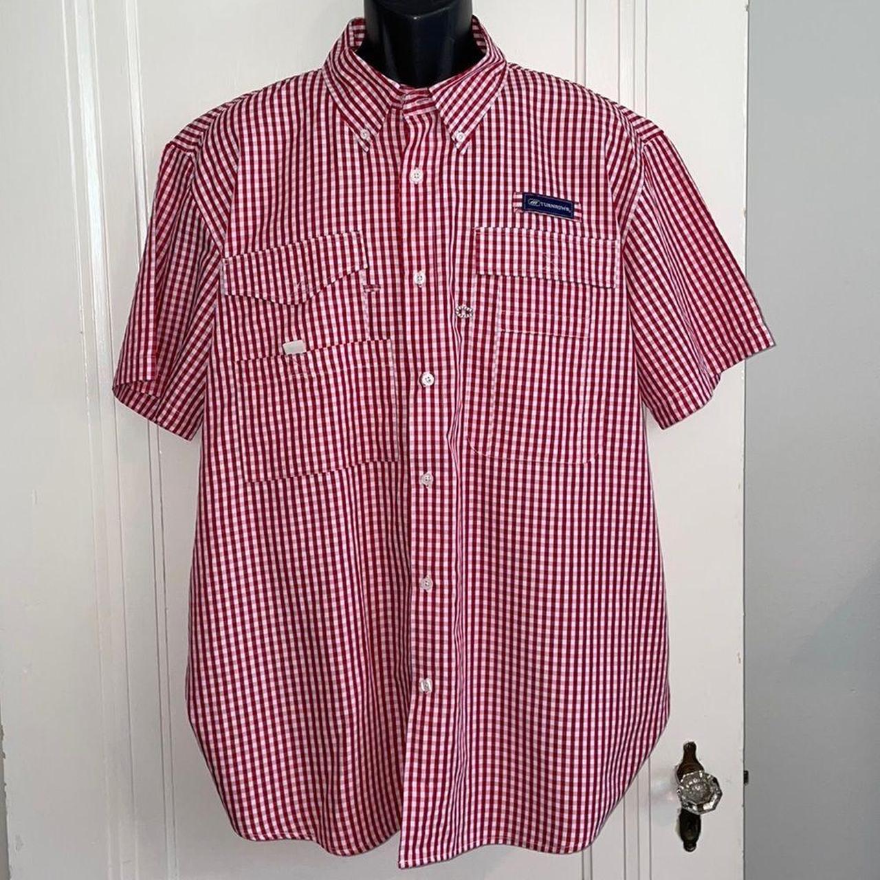 Turnrows (Quality Clothing for Farmers) red & white... - Depop