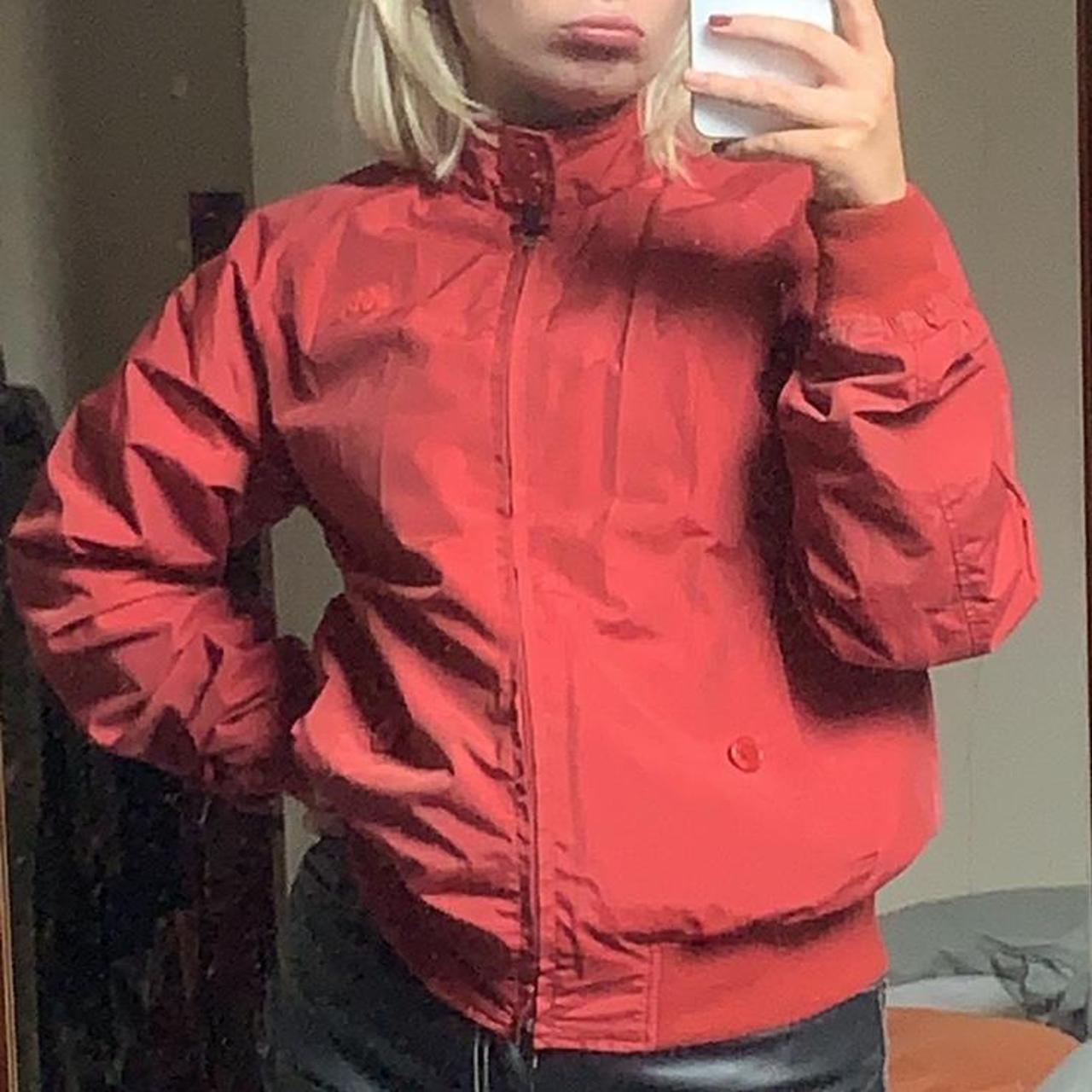 Red Kappa vintage bomber jacket. Very good... - Depop
