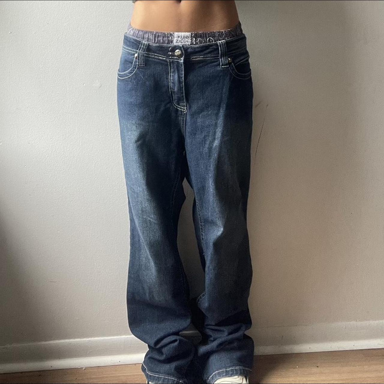 2000s cross pocket jeans brand: sacrament size: 16... | Depop