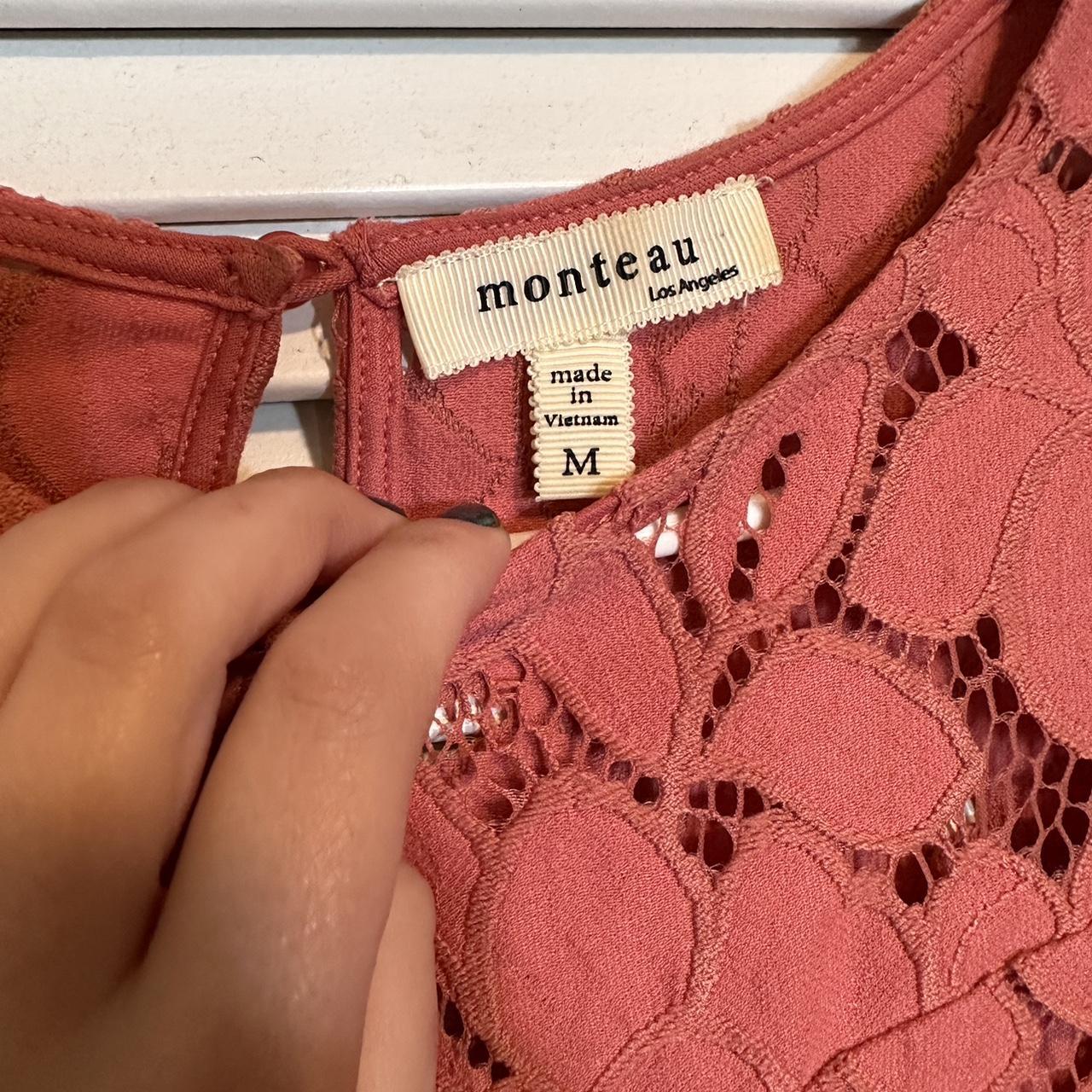 Monteau Women's Pink Blouse | Depop