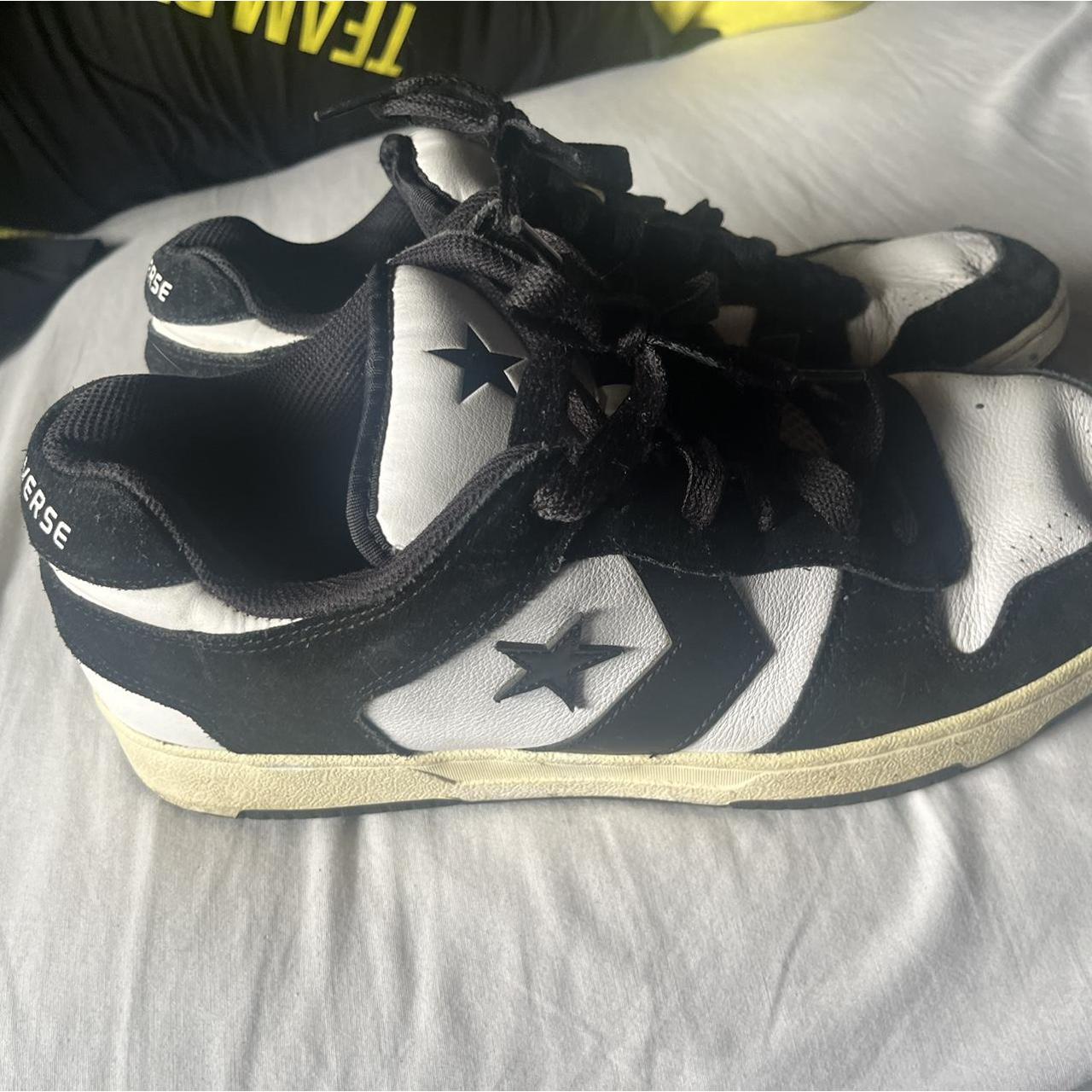 Y2K Converse skate shoes creased as shown in... - Depop