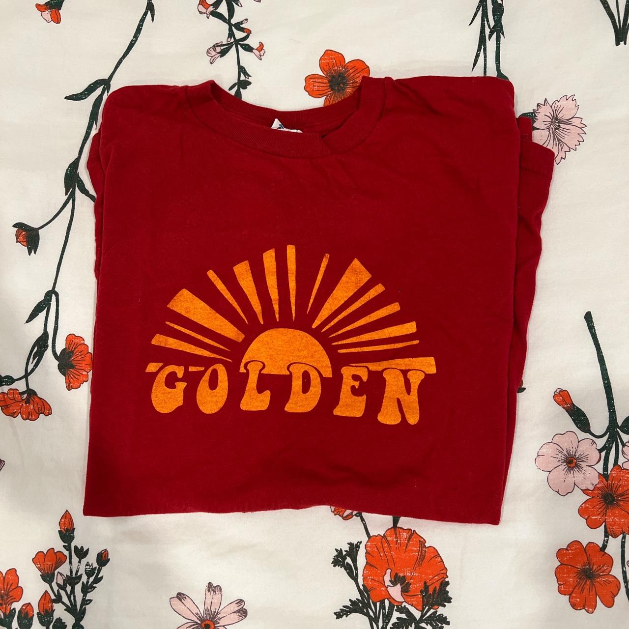 HARRY STYLES GOLDEN MERCH super cute harry styles... - Depop