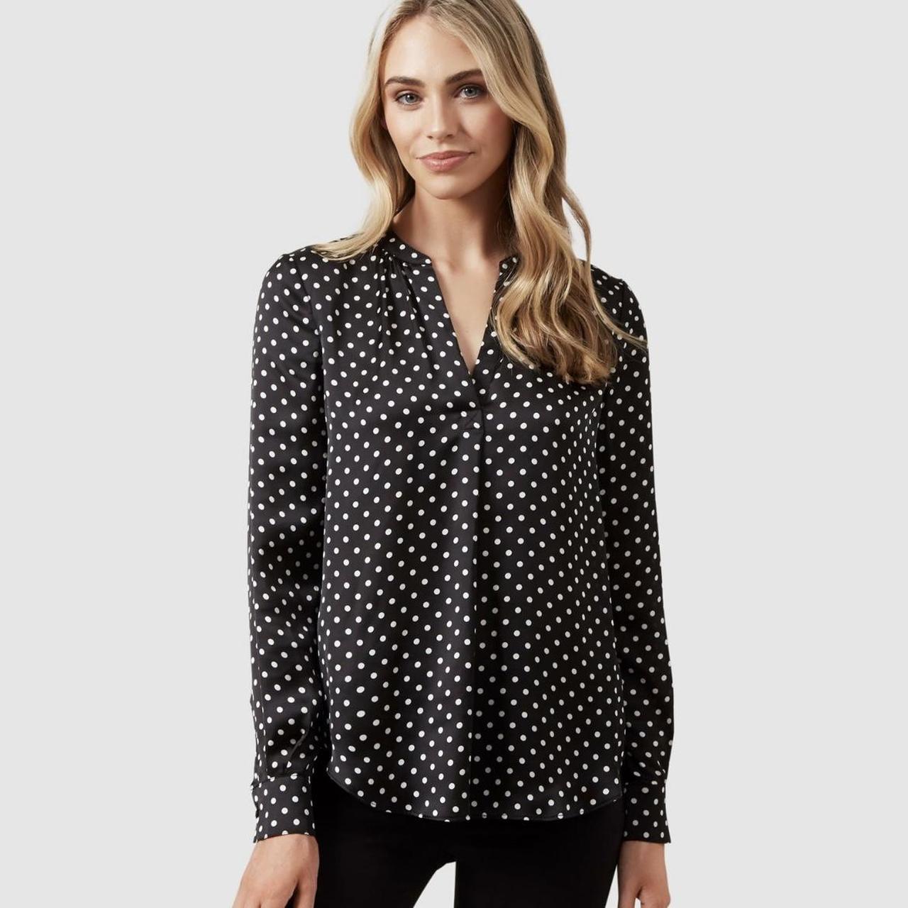 Spotty French Connection Blouse Perfect condition... - Depop