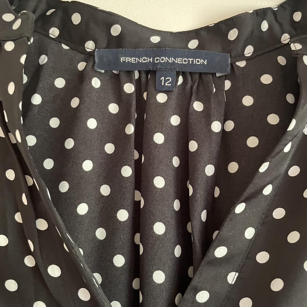 Spotty French Connection Blouse Perfect condition... - Depop