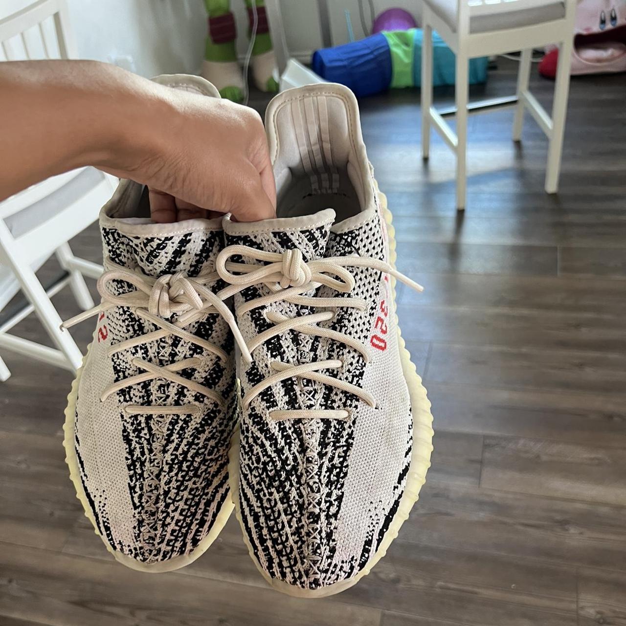 yeezy zebra 350 boost - Depop