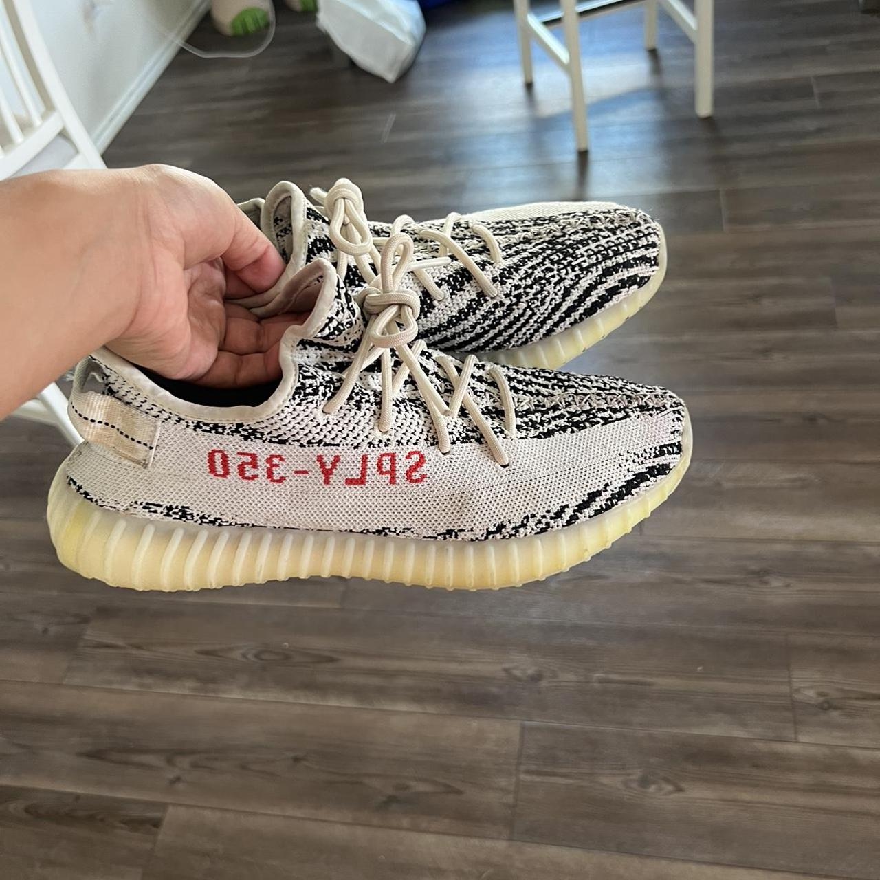 yeezy zebra 350 boost - Depop