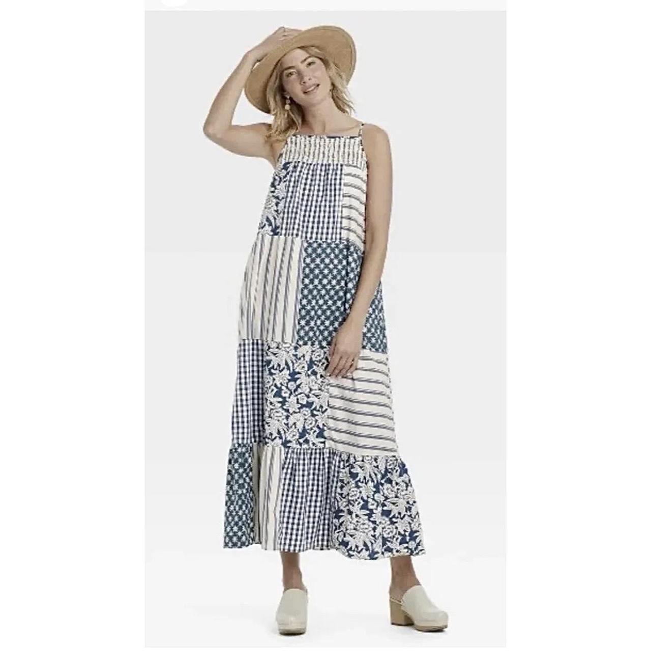 Universal threads maxi patchwork dress! (Worn... - Depop