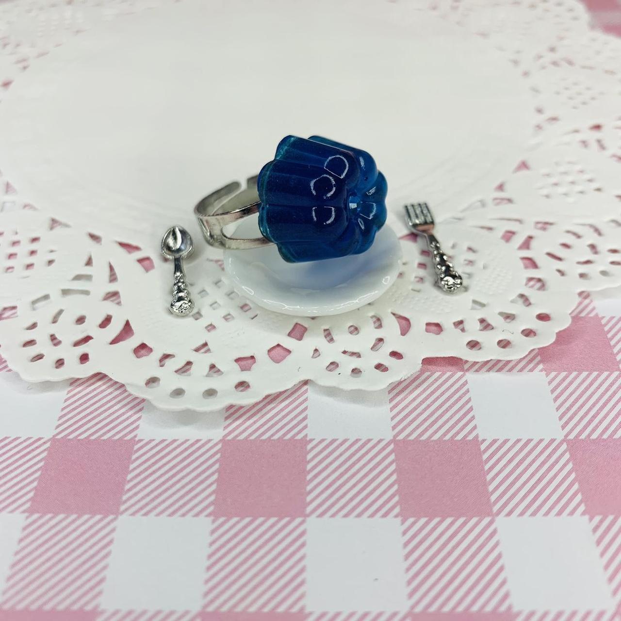 Jello crystal ring in blue .・゜゜・・゜゜・．・゜゜・． ♡... - Depop