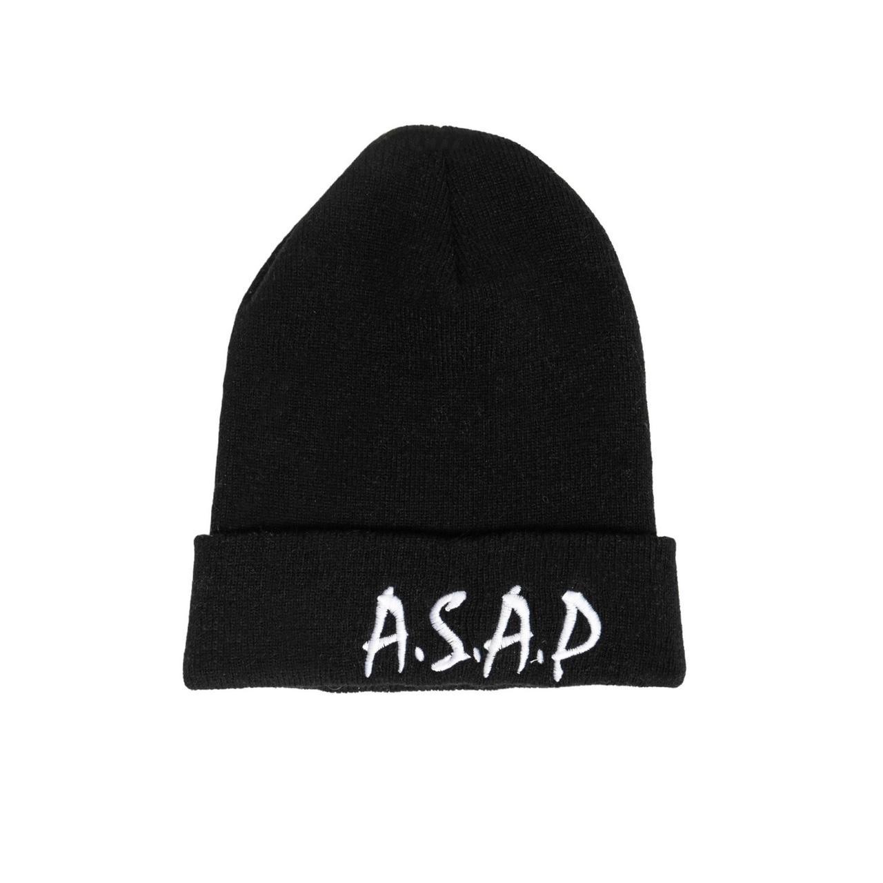 RARE A$AP ROCKY Black Winter Beanie Hat Limited... - Depop