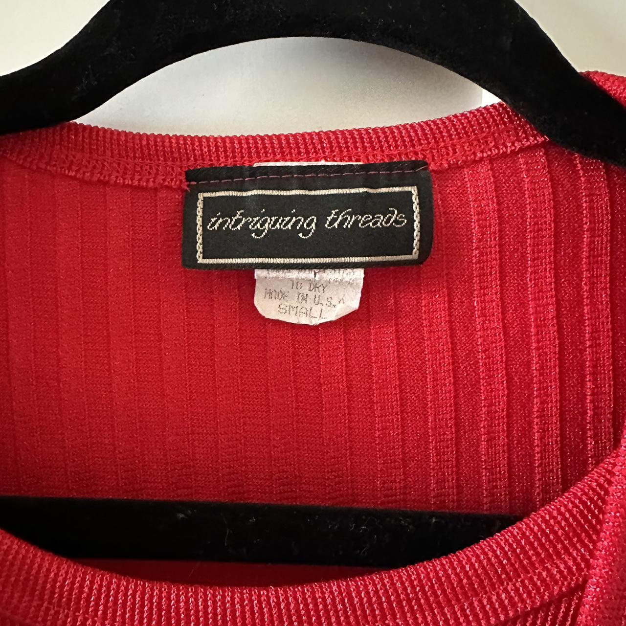 Vintage red top ️ w/ clasp closure Depop payments... | Depop