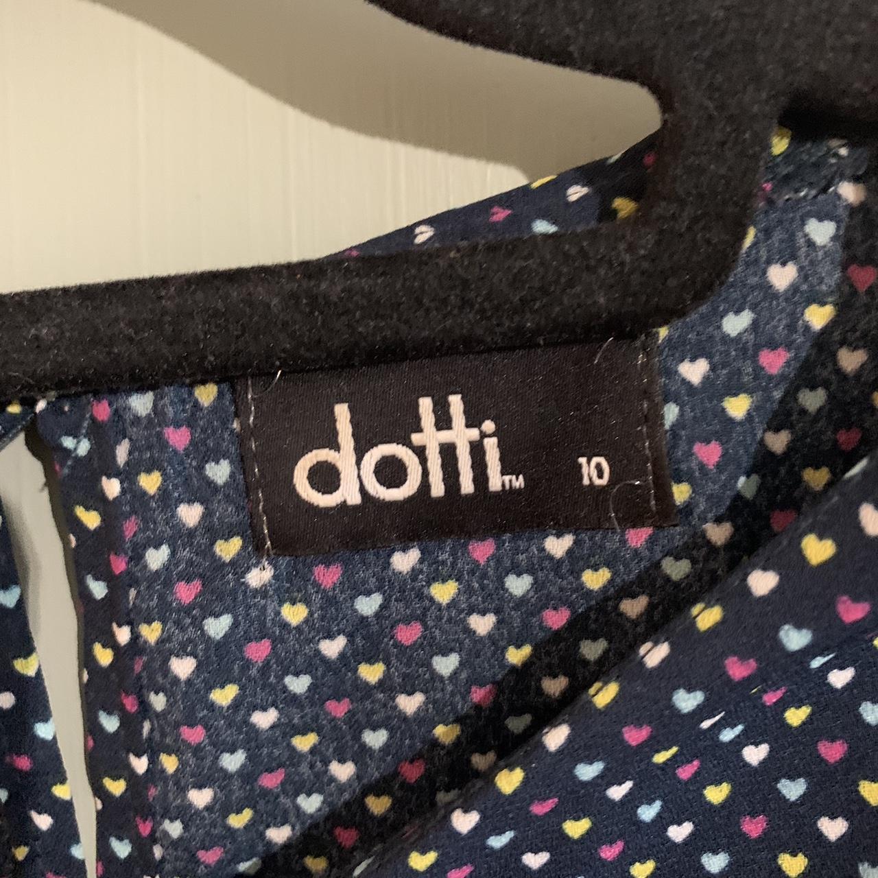 Dotti top with tiny hearts and sweet neckline. - Depop