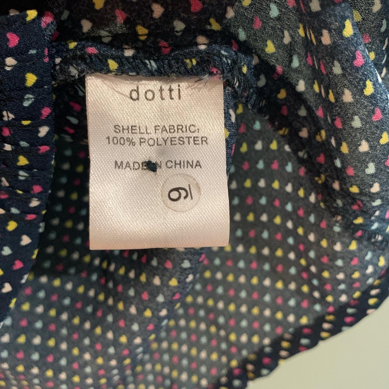 Dotti top with tiny hearts and sweet neckline. - Depop