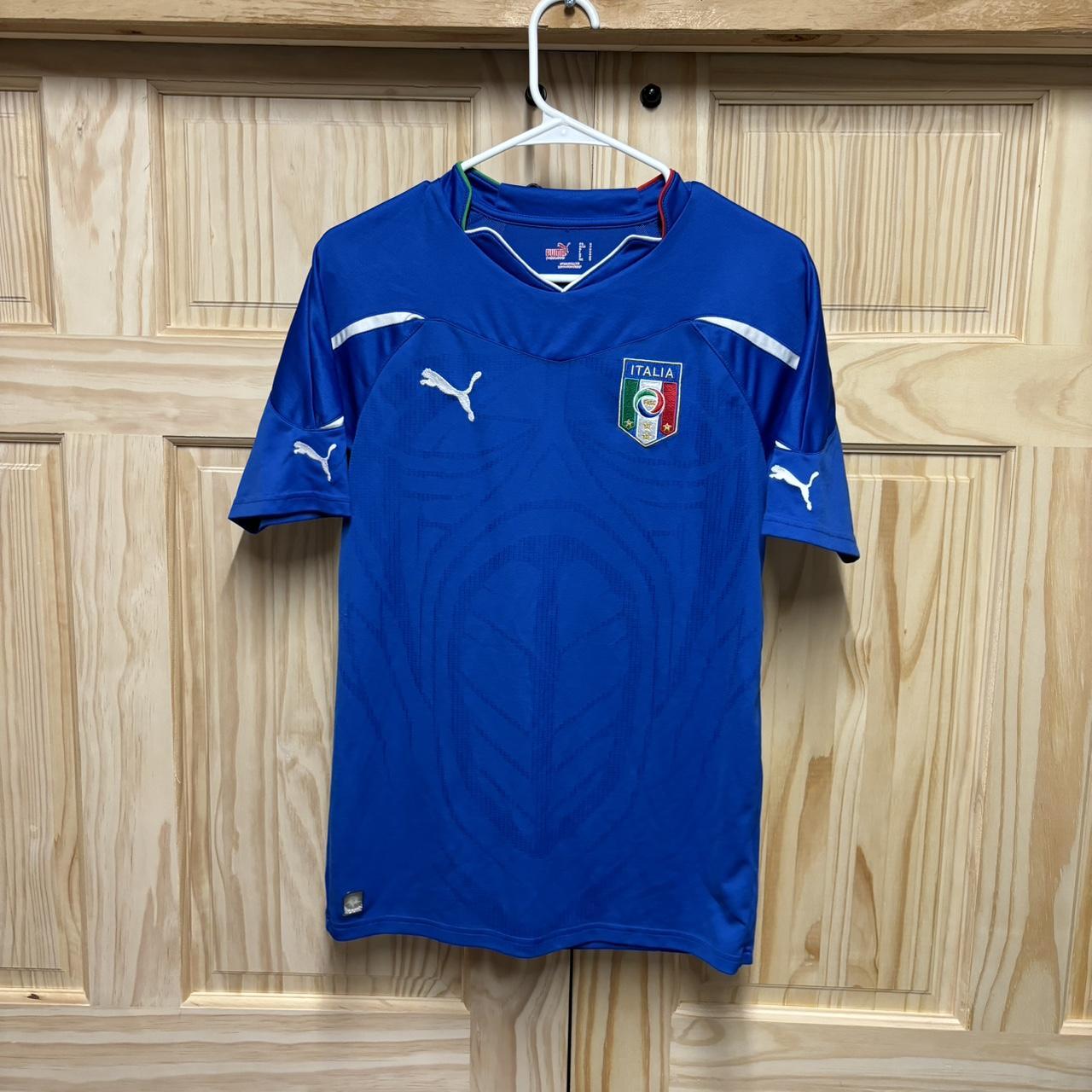 Puma Italy Soccer Jersey. Mens size small. Good... - Depop