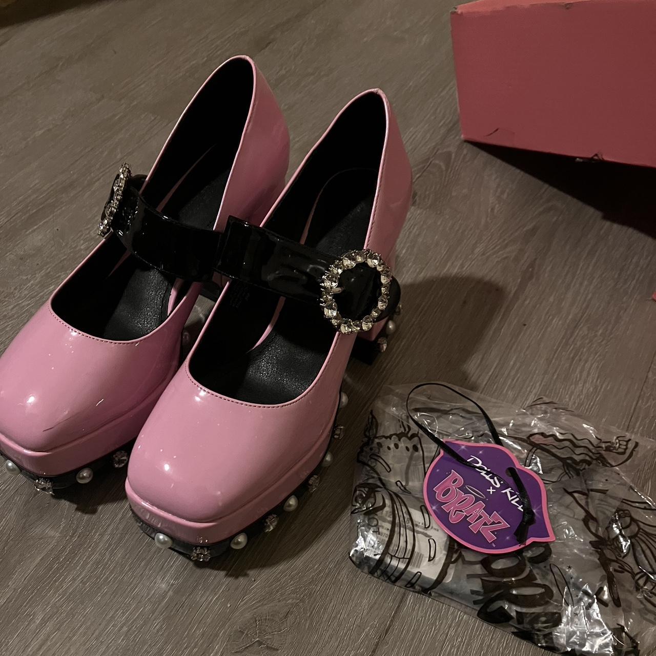 Dollskill pink Mary Janes Size: 8M but runs small Is... | Depop