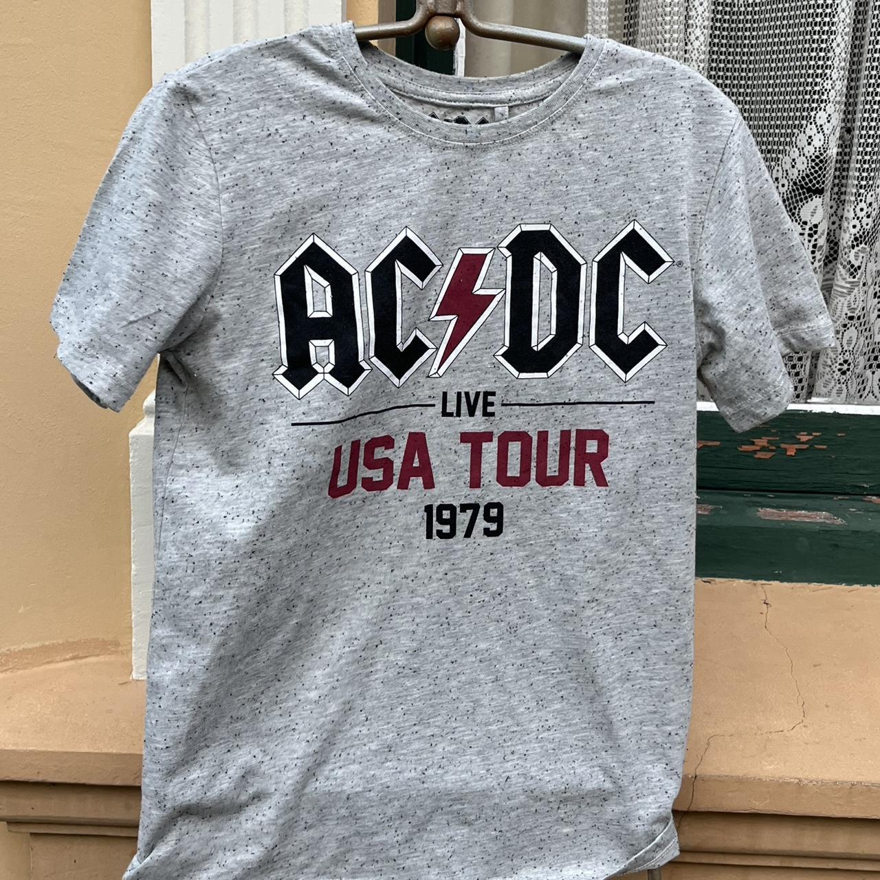 Grey AC/DC Live USA Tour 1979 Not sure whether... | Depop