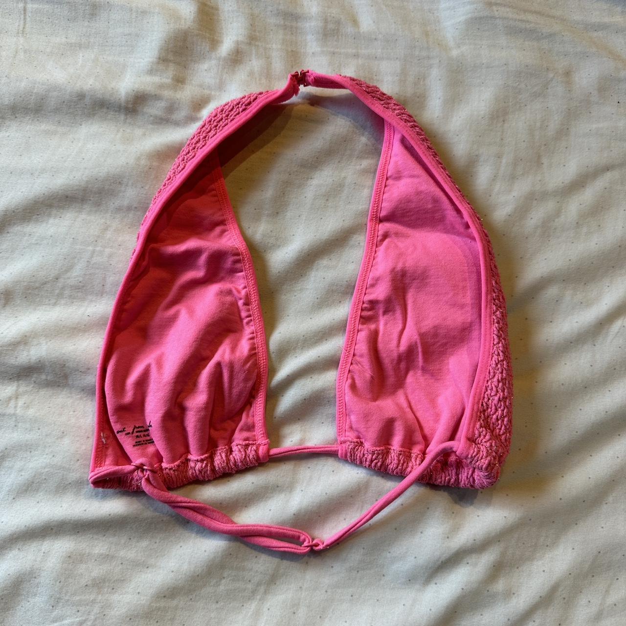 pink swim top ‼️FREE SHIPPING‼️ super cute... - Depop