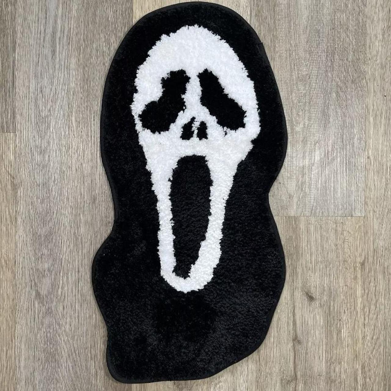 Halloween ghost face rug 🔪 Turfing art throw carpet... - Depop