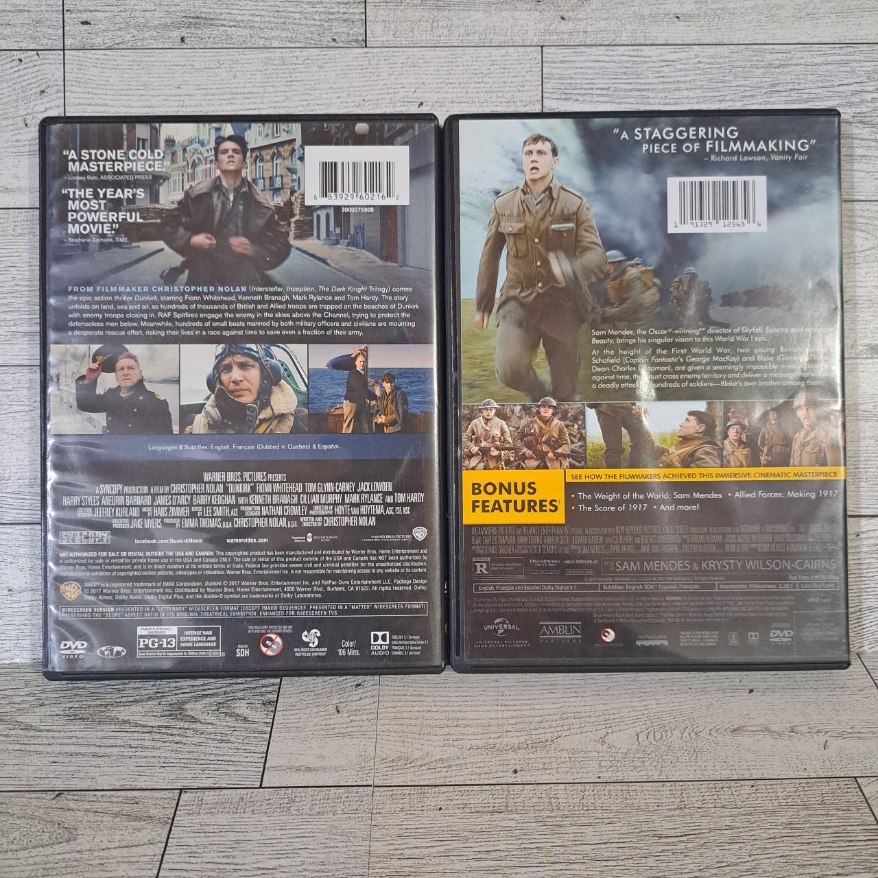 DVD War Movie Bundle Dunkirk 1917 World War World... - Depop