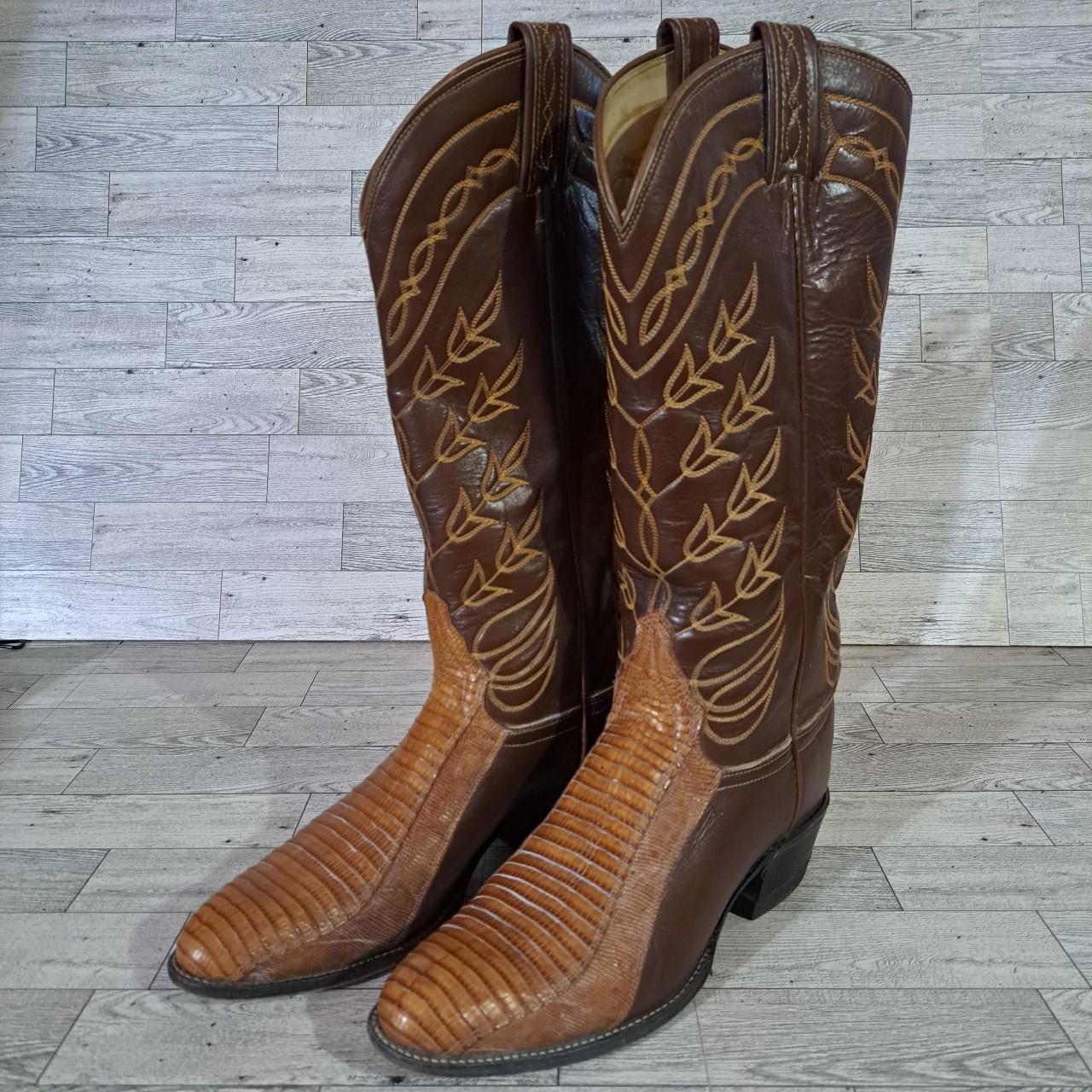 Women's Tony Lama Handmade Exotic Leather Cowboy... - Depop
