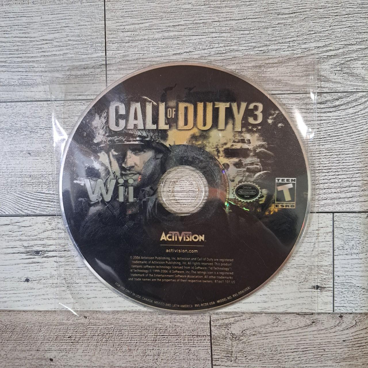Call Of Duty 3 for Nintendo Wii Disk only Minor... - Depop