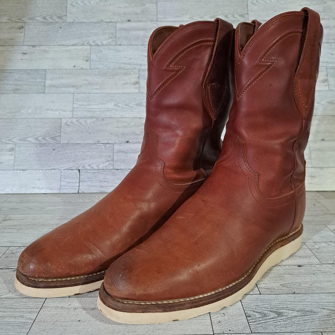 Men's Tecovas The Knox Handmade Leather Wedge Roper... - Depop