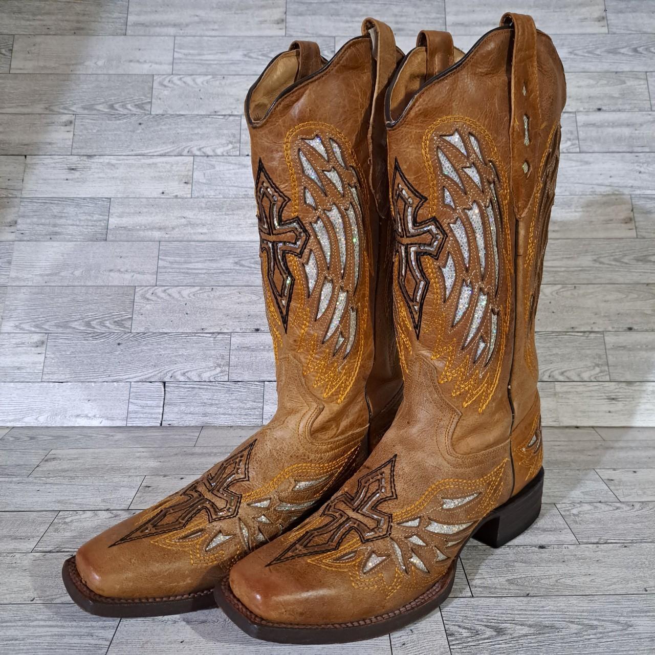 Women's Tanner Mark Handmade Leather Bedazzled... - Depop