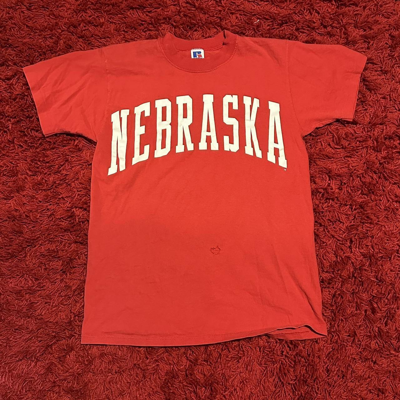 Vintage Distressed Nebraska Tee - Depop