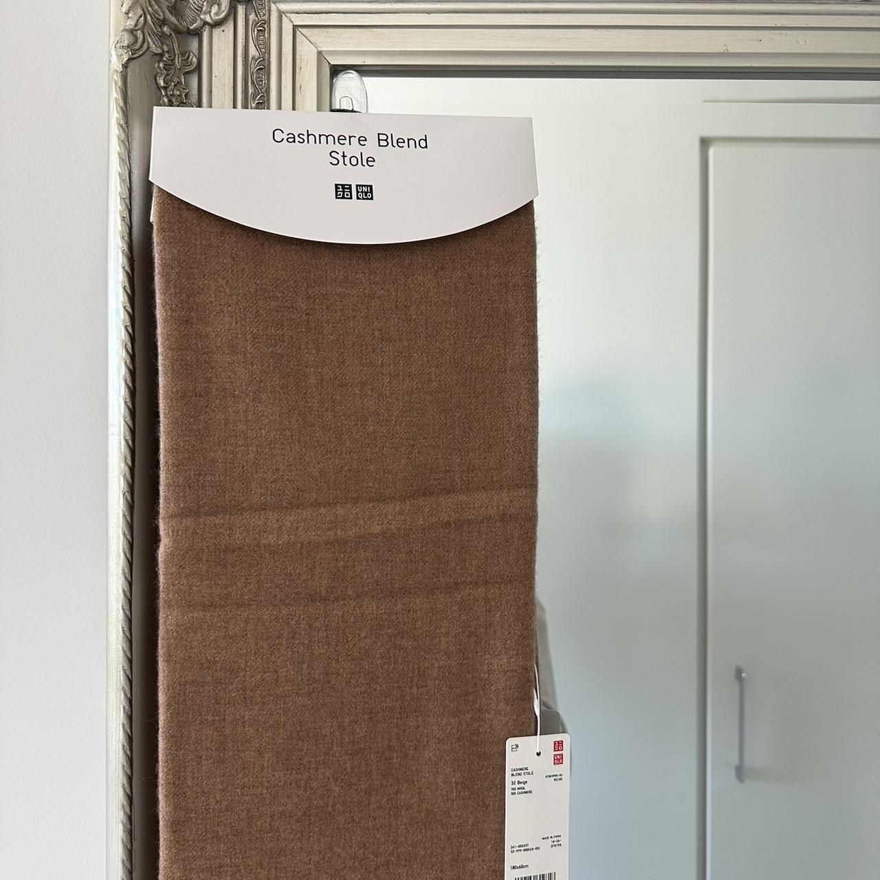 Uniqlo Cashmere & Wool scarf stole Brand new with... - Depop