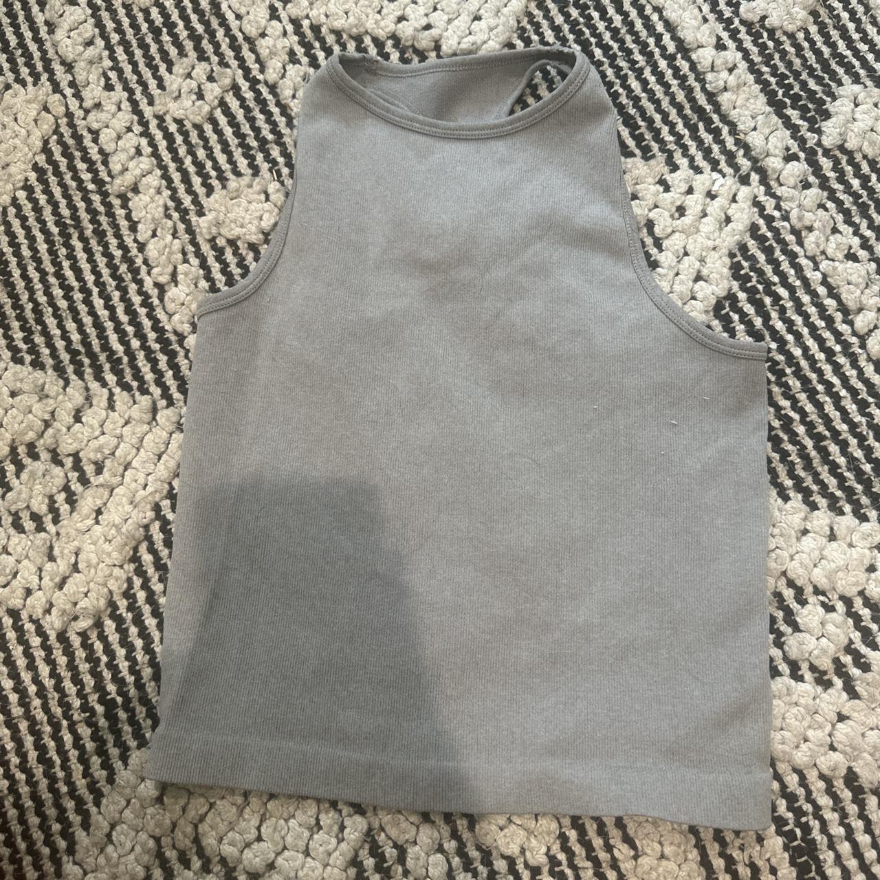 Grey racerback tank from free people Never worn and... - Depop