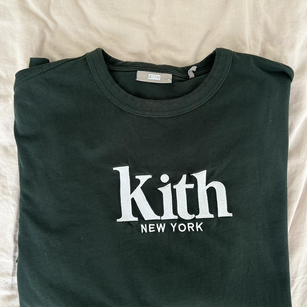 Kith green long sleeve size medium only worn a few... - Depop