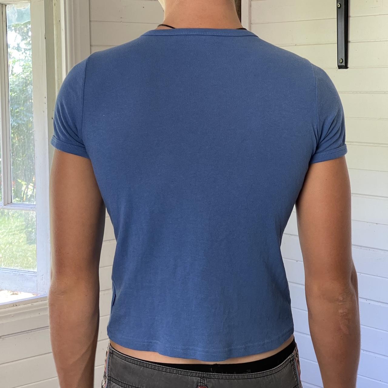 Small Ghanda blue top #croptop - Depop