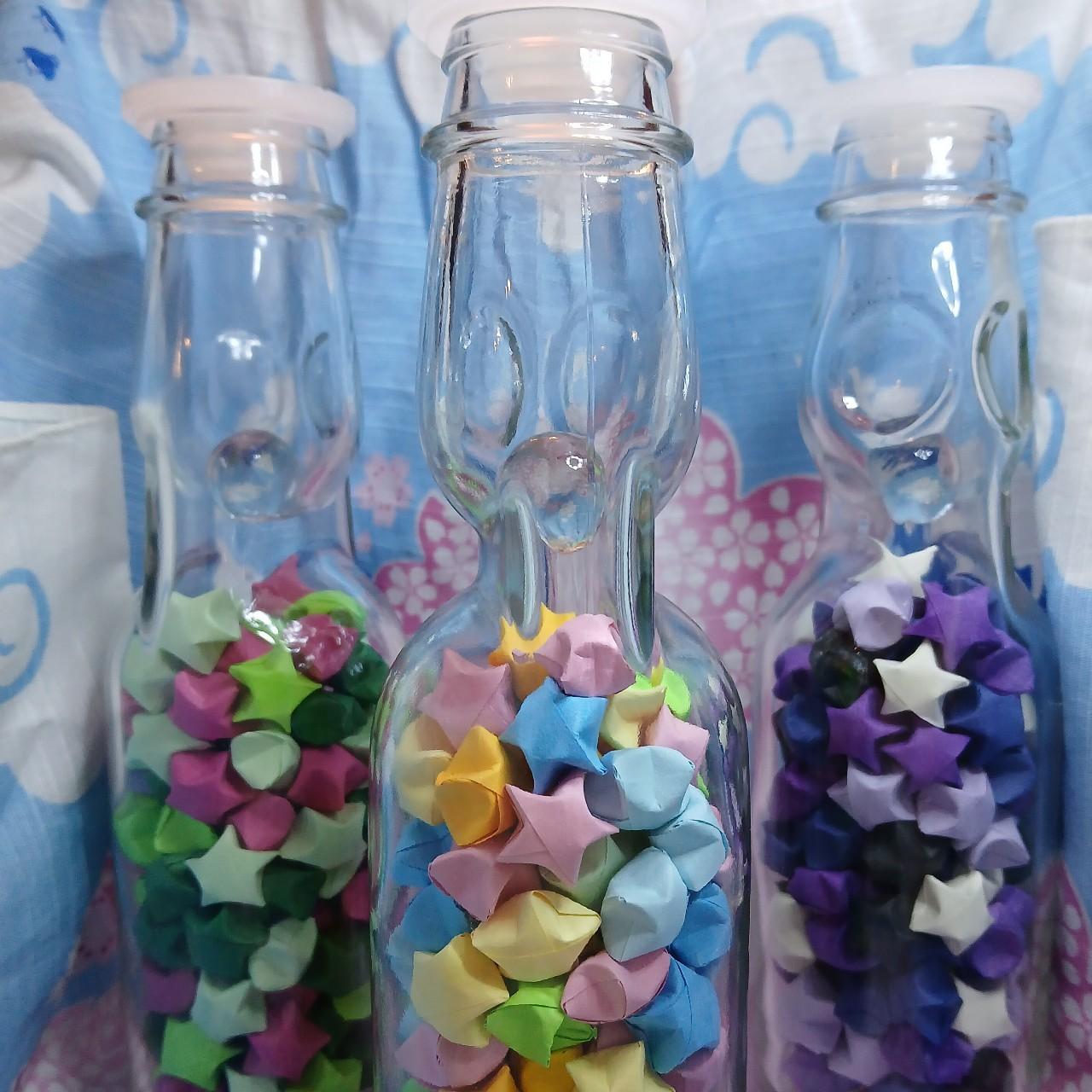 Lucky Star Ramune Bottle Removable Cap Marble... - Depop
