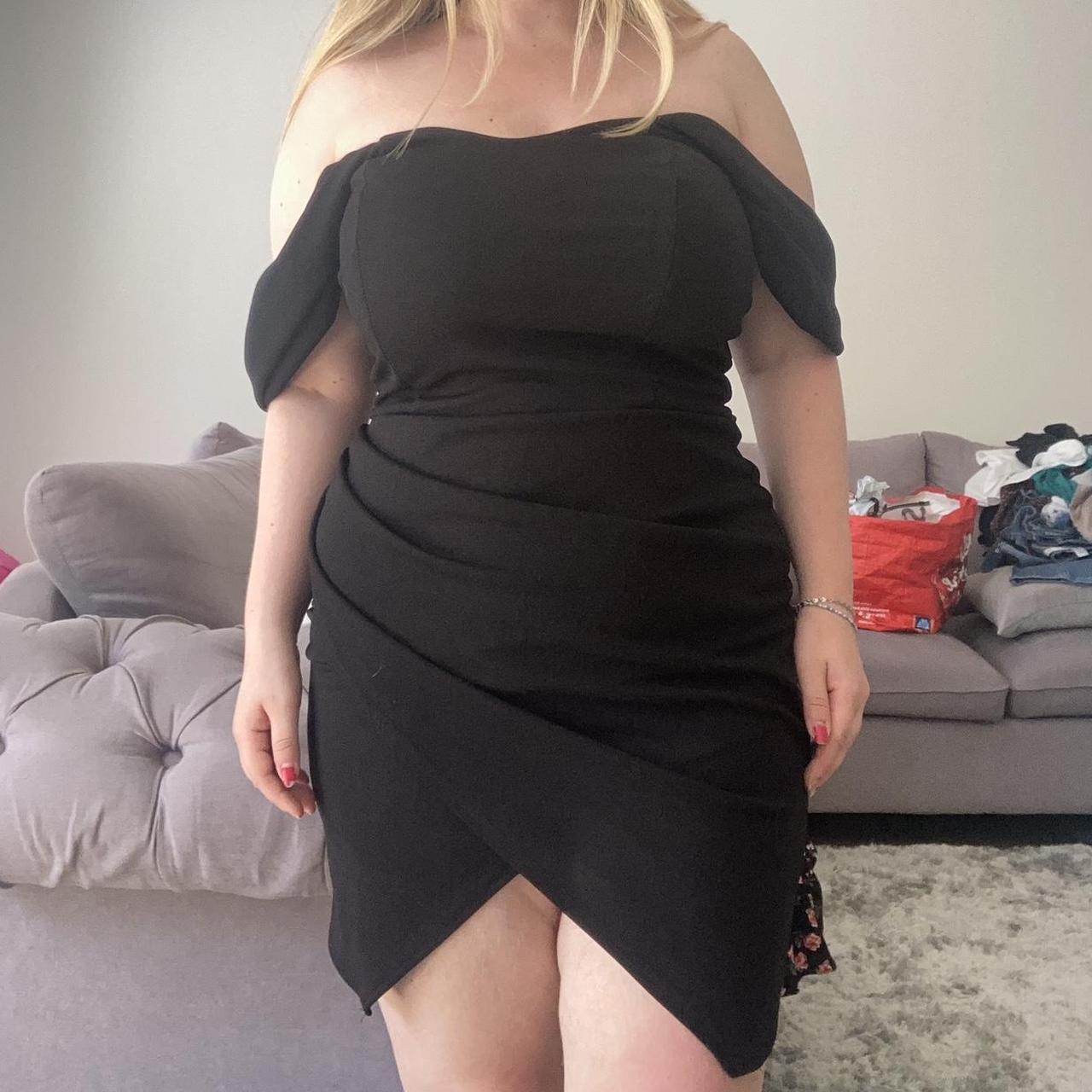 Boohoo Women's Black Dress | Depop